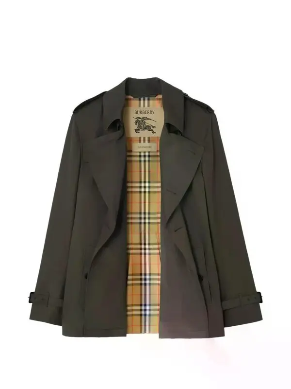 Burberry Tropical Gabardine Kensington Trench Coat - Grey