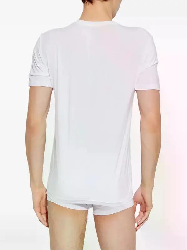 Emporio Armani V-neck Logo-embroidered T-shirt