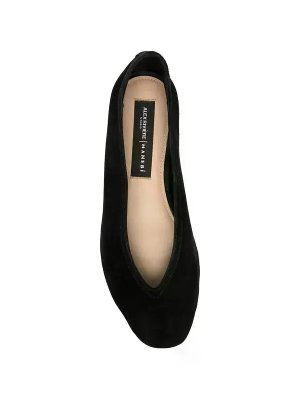 Manebí Pointed Ballet Flats - Black