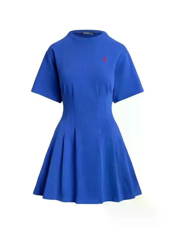 Polo Ralph Lauren Polo Pony-embroidered T-shirt Dress - Blue