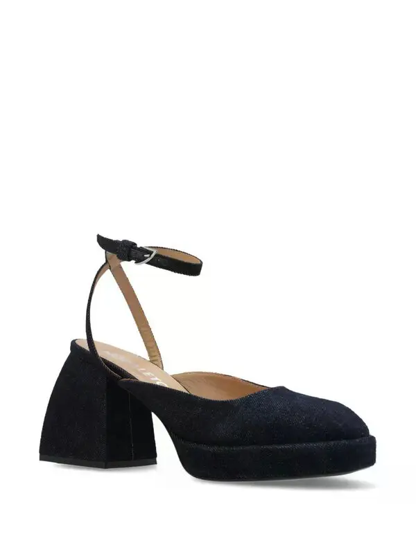 NODALETO Platform Denim Pumps - Blue