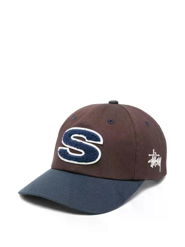 StÜssy Panelled Logo-patch Hat - Brown