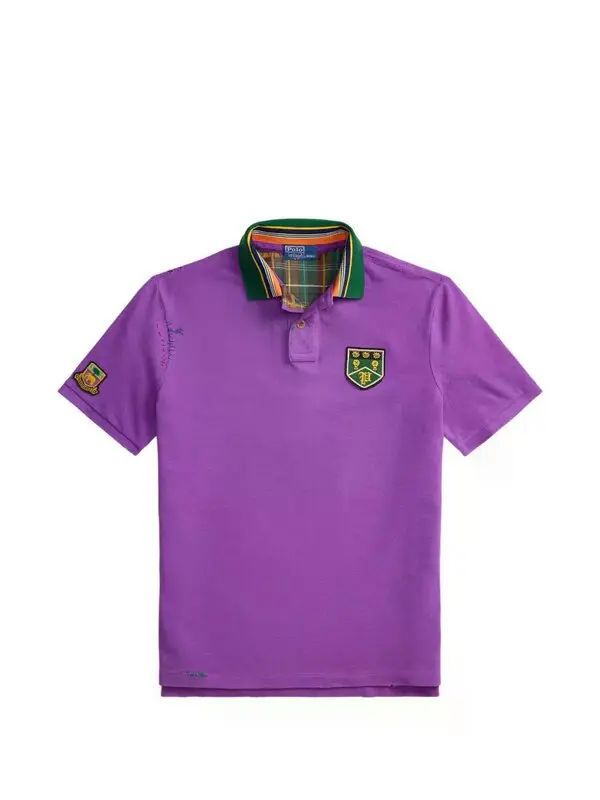 Polo Ralph Lauren Appliqué Short-sleeve Polo Shirt - Purple