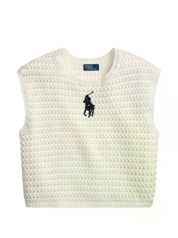 Polo Ralph Lauren Crochet Knit Vest