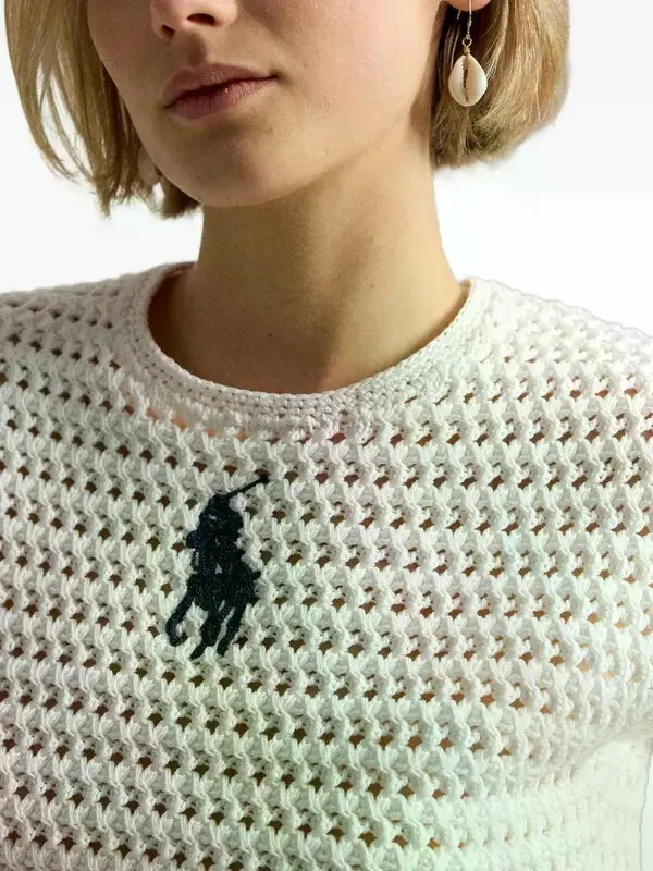 Polo Ralph Lauren Crochet Knit Vest