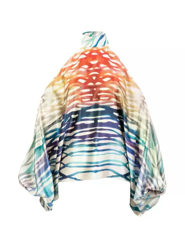 Silvia Tcherassi Safira Printed Blouse - Blue