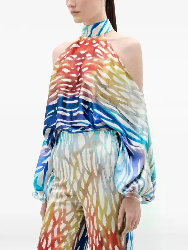 Silvia Tcherassi Safira Printed Blouse - Blue
