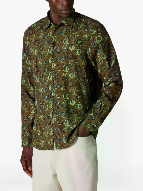 Paul Smith Lyocell 'lucky Charm' Print Shirt