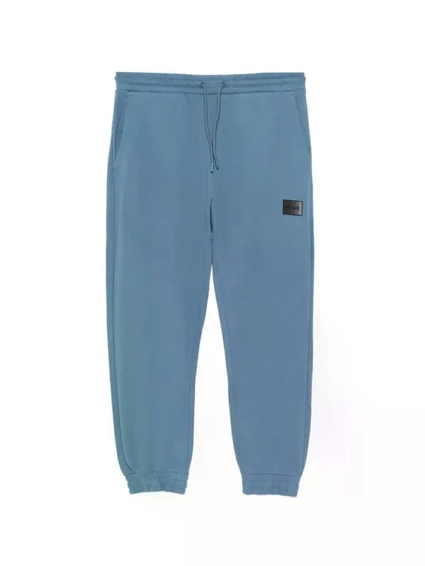 Hugo Logo-patched Cotton Trackpants - Blue