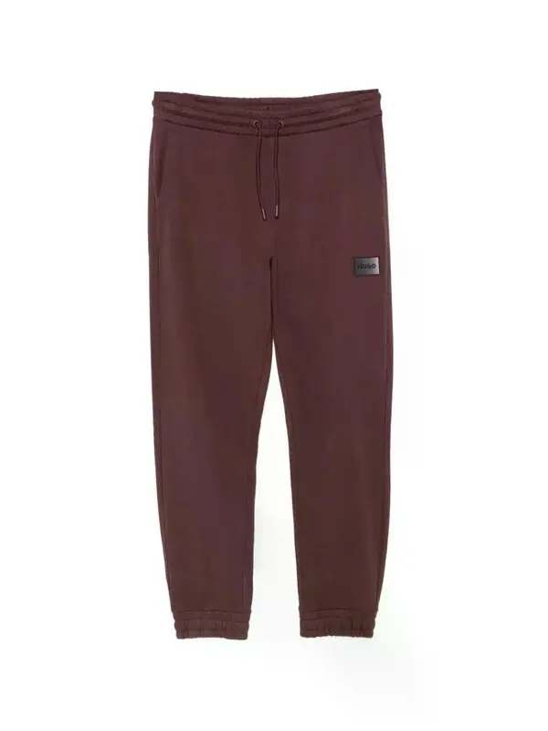 Hugo Logo-patched Cotton Trackpants - Brown