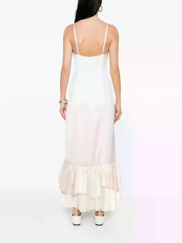 JIL SANDER Ruffled Slip Dress - Pink
