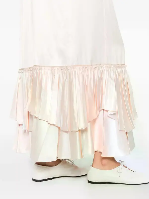 JIL SANDER Ruffled Slip Dress - Pink