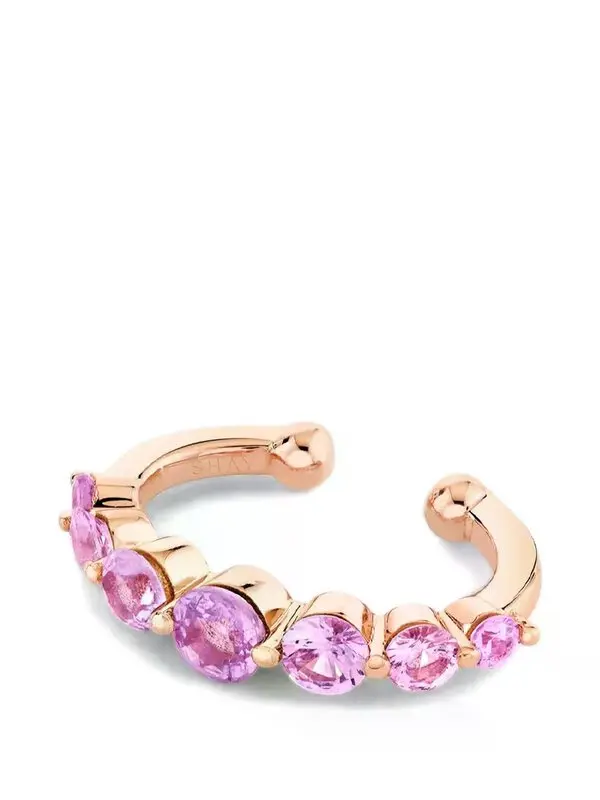 Shay Sapphire Ear Cuff - Pink