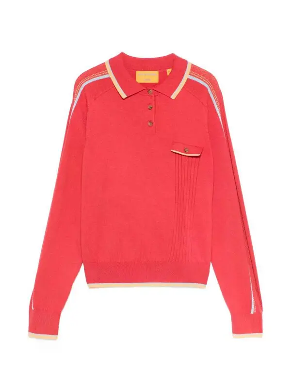 Guest In Residence Relay Polo Shirt - Red