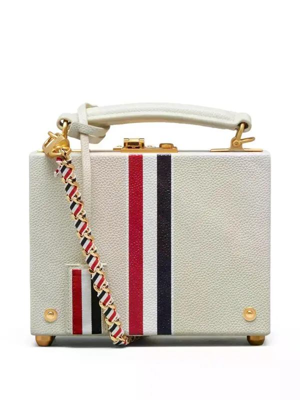 Thom Browne Pebble-grain Mini Bag - Neutrals