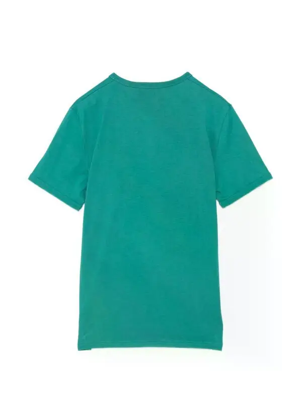 Fred Perry Logo-embroidered Round Neck T-shirt - Blue