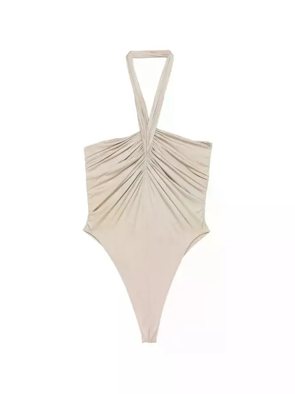 Atlein Halterneck Bodysuit - Neutrals