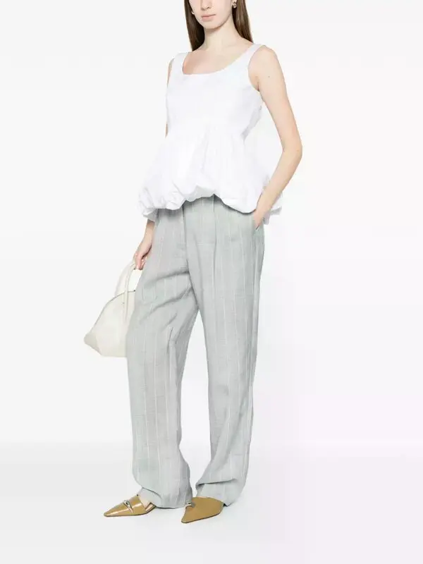 BLAZÉ MILANO Striped Pleated Trousers