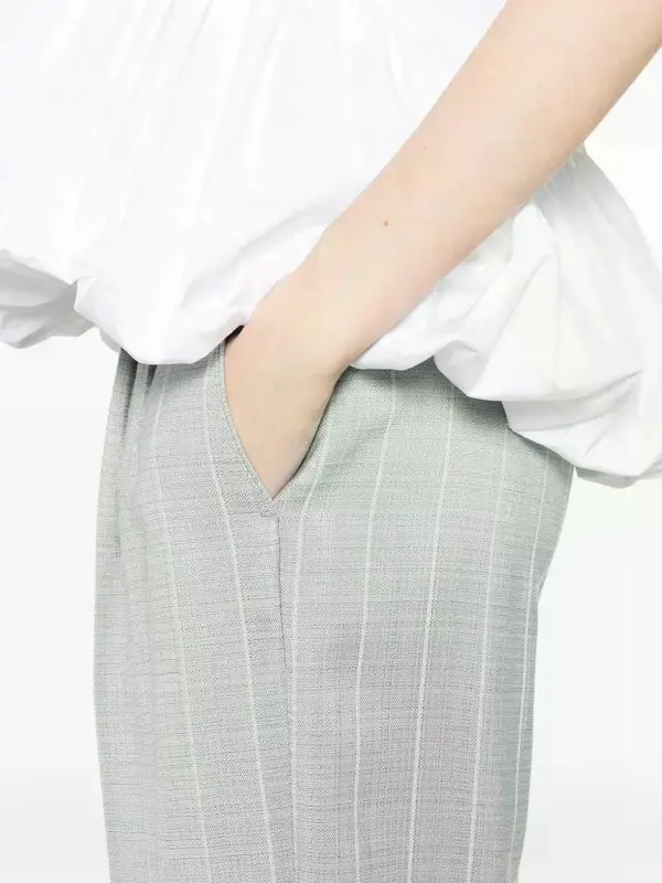BLAZÉ MILANO Striped Pleated Trousers