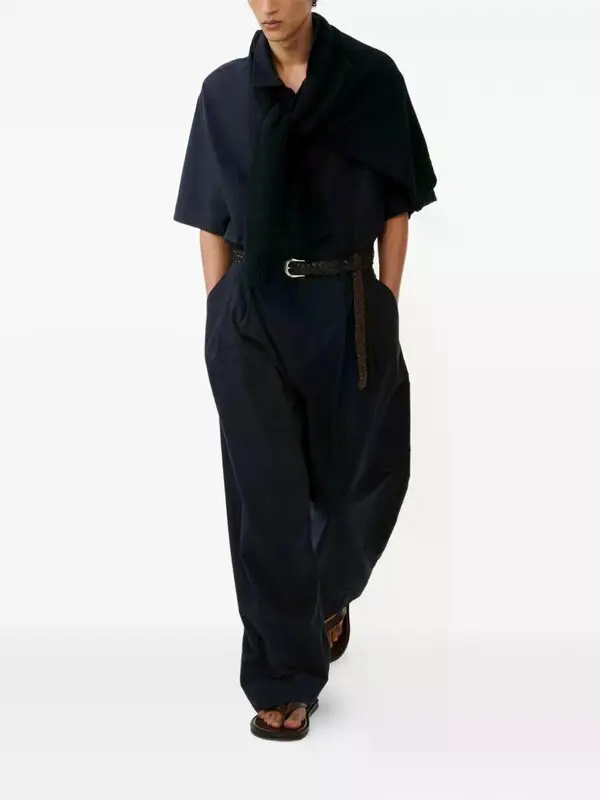 Studio Nicholson Double Pleated Trousers - Blue