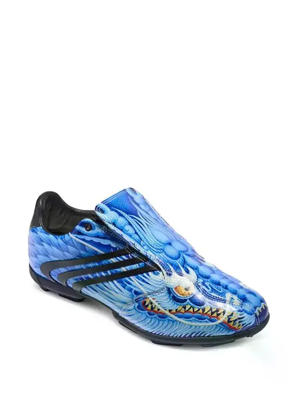 Y3 Dragon-print Sneakers - Blue