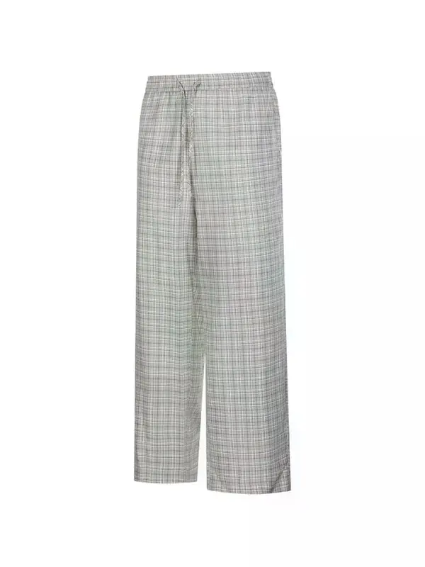 DUNST Checkered Trousers With Drawstring