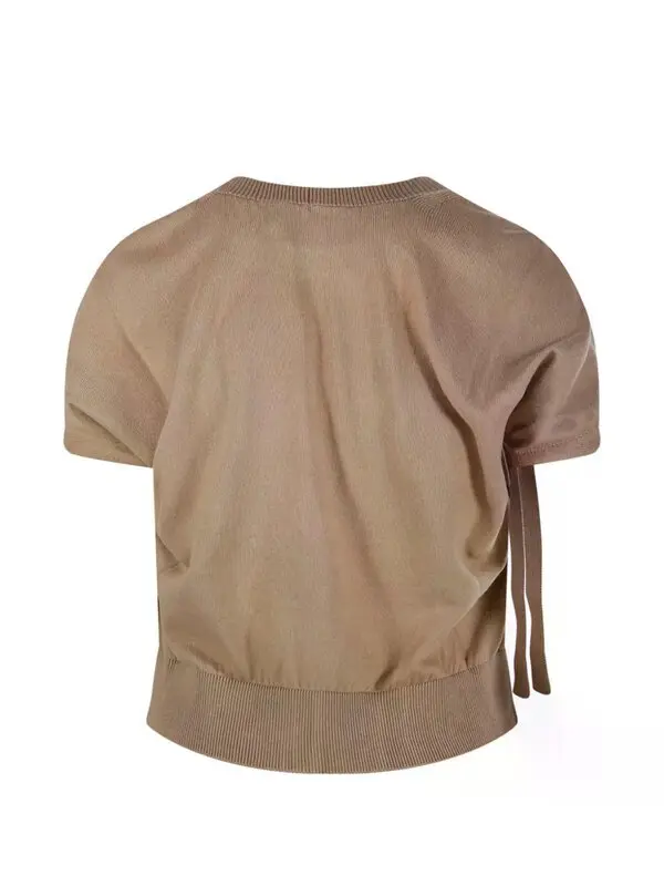 NUDE Gathered-detail T-shirt
