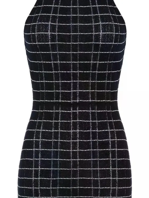 Elisabetta Franchi Knit Maxi Dress With Chain Straps