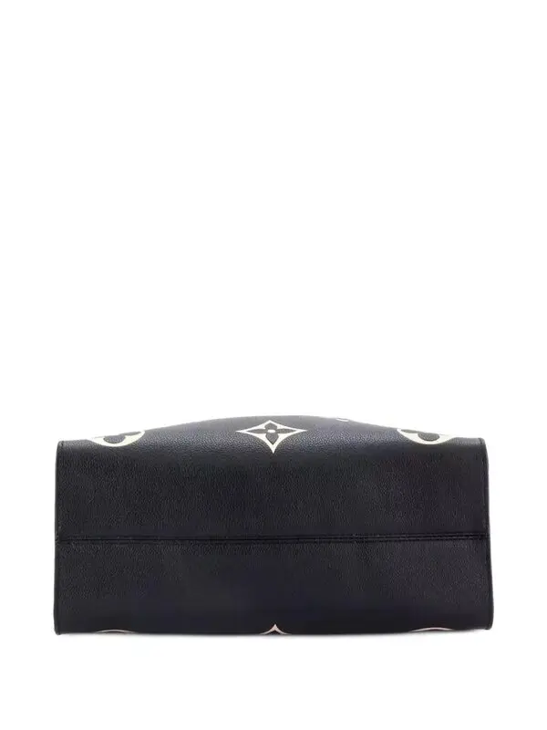 LOUIS VUITTON Onthego Mm Bicolor Monogram Empreinte Tote - Black