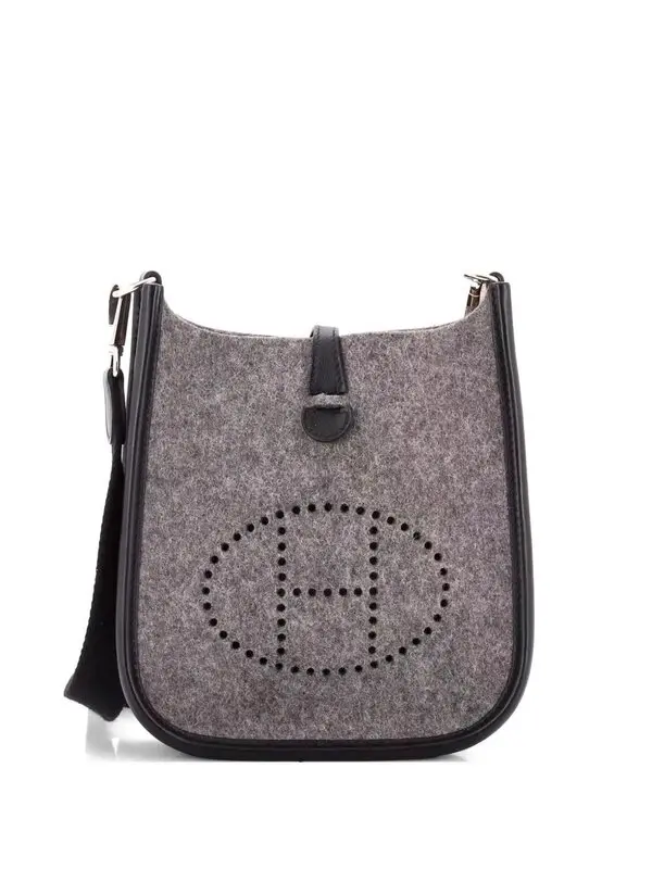 Hermès Evelyne Felt Tpm Crossbody Bag - Grey