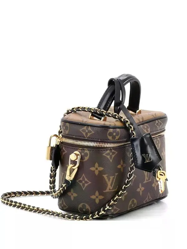 LOUIS VUITTON Vanity Handbag Reverse Monogram Canvas Pm Satchel