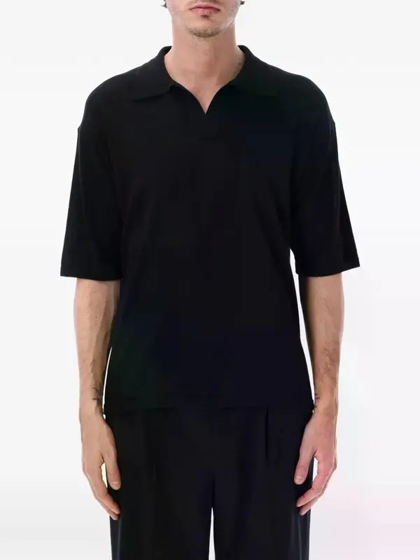 ROBERTO COLLINA Polo Shirt - Black