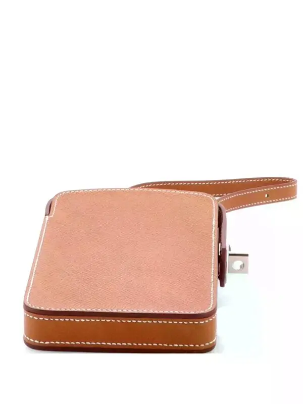 Hermès Hac A Box Phone Case Epsom Clutch Bag - Brown