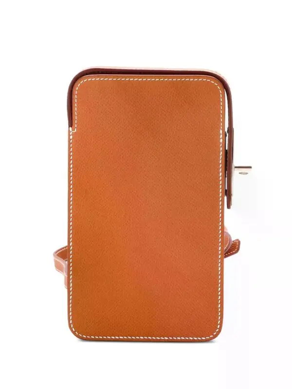 Hermès Hac A Box Phone Case Epsom Clutch - Brown