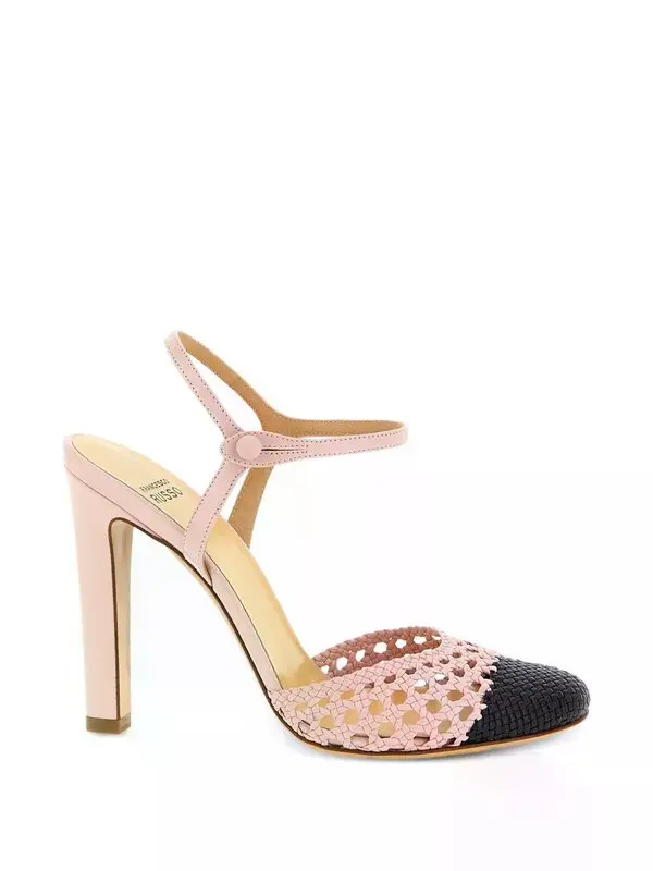 FRANCESCO RUSSO Crocheted Leather Pumps
