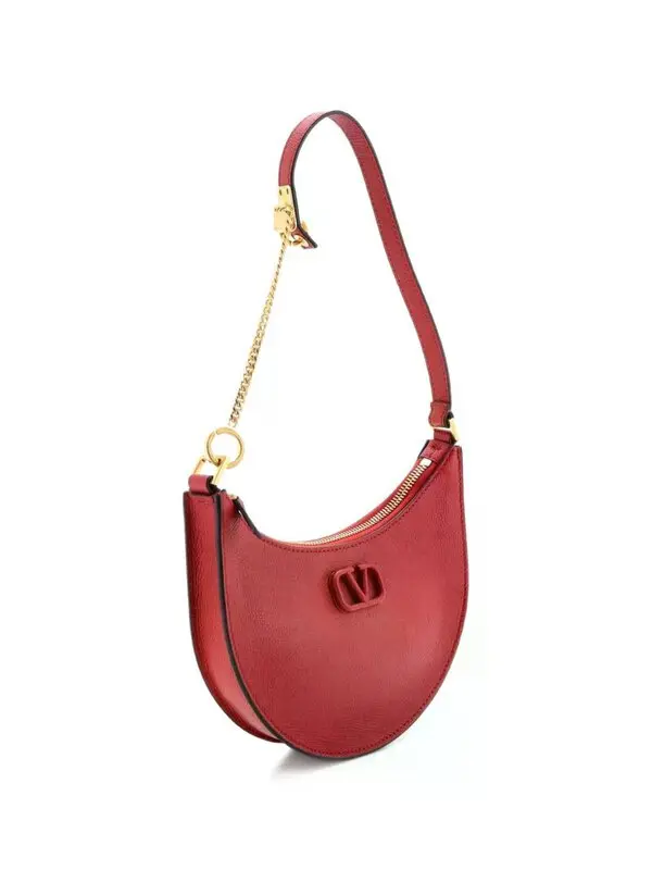 Valentino Garavani Vlogo Leather Mini Hobo Bag