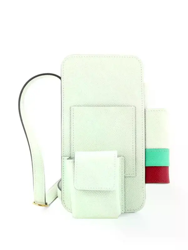 Hermès Way Phone Case Crossbody Bag Epsom - Green