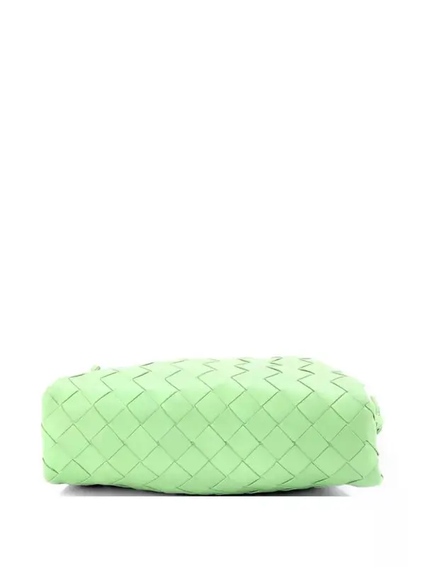 Bottega Veneta The Pouch Intrecciato Nappa Mini Crossbody Bag - Green