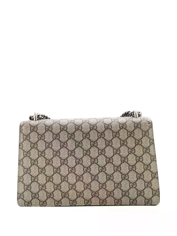 Gucci Dionysus Small Shoulder Bag Embroidered Gg Coated Canvas - Multicolour