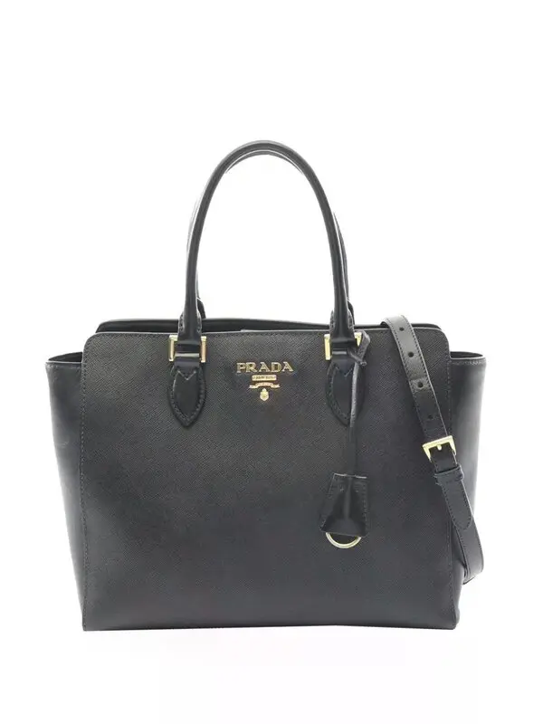 Prada 2010-2026 Saffiano Satchel - Black