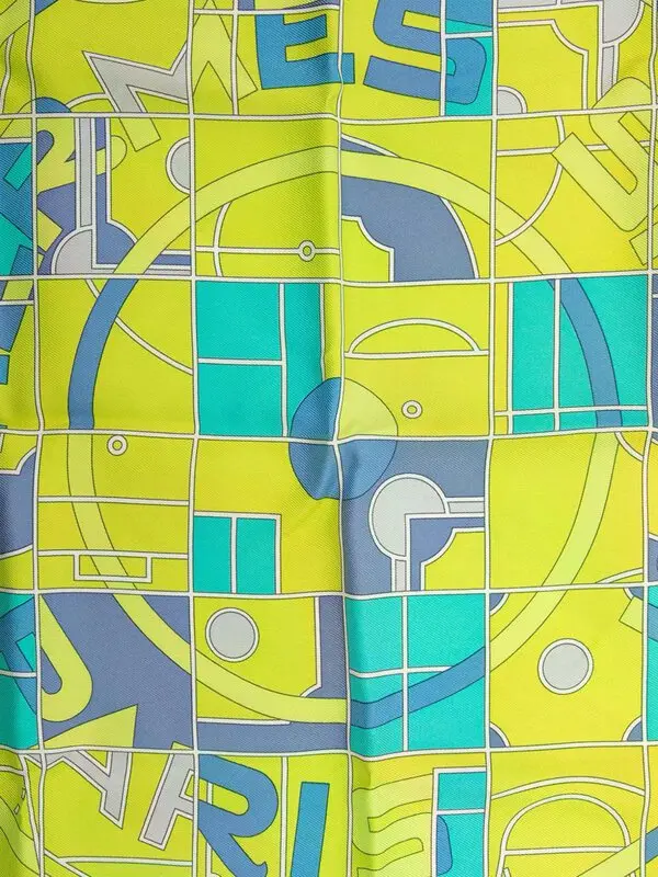Hermès Sport Pocket Square Silk Handkerchief - Blue