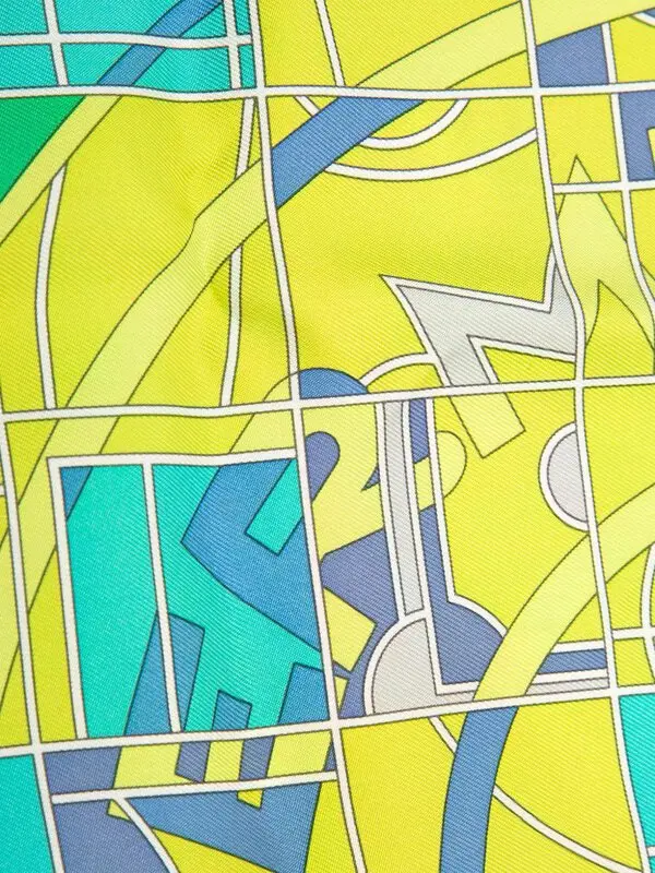 Hermès Sport Pocket Square Silk Handkerchief - Blue