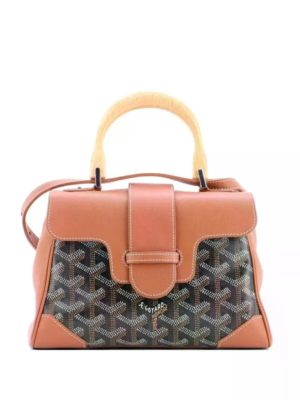Goyard Saigon Top Handle Mini Shoulder Bag - Brown