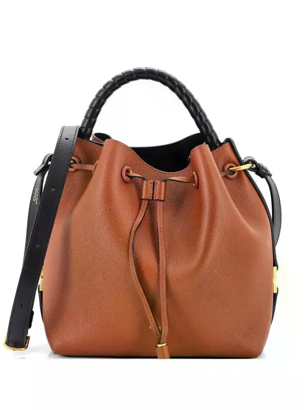 Chloé Marcie Leather Bucket Bag - Brown
