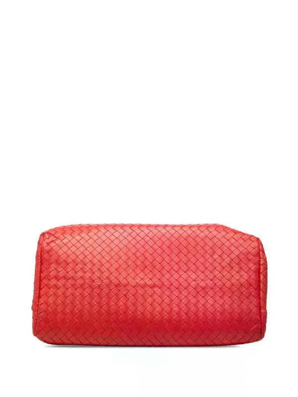Bottega Veneta 2012-2026 Medium Nappa Intrecciato Roma Tote Bag - Red