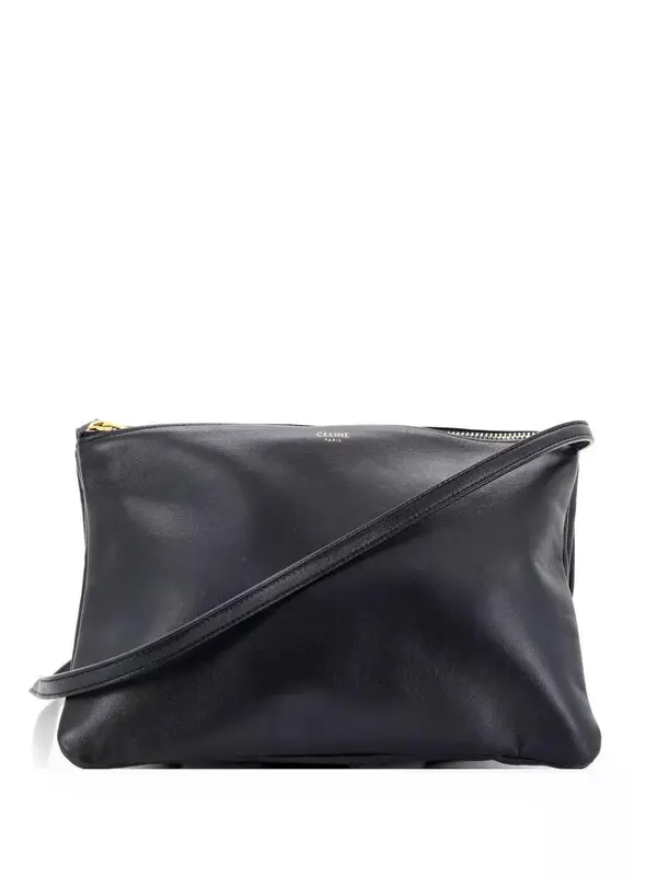 Celine Trio Large Crossbody Bag - Black
