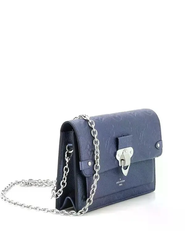 LOUIS VUITTON Vavin Chain Wallet Nm Monogram Empreinte Leather Crossbody Bag - Blue