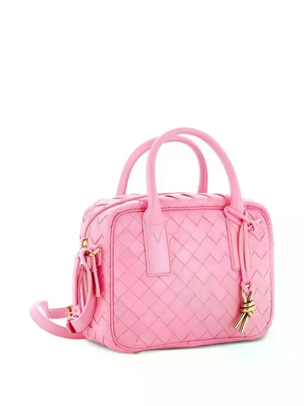 Bottega Veneta Getaway Intrecciato Small Crossbody Bag - Pink