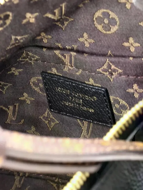 LOUIS VUITTON Express Handbag Leather With Monogram Canvas Pm