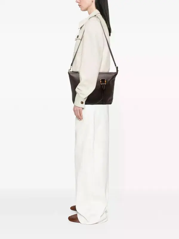 Gucci Leather Bamboo Satchel